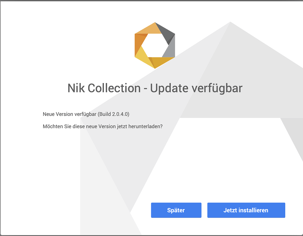 Nik Collection annoying with pop up for "update" - Nik Collection - DxO ...